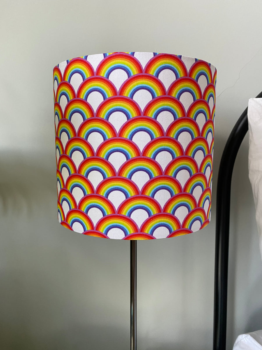 Single-sided 'Rainbow' print lampshade – Ciaran Dance Design